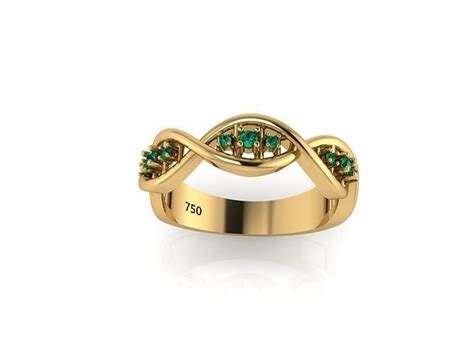 Female Womans Ring Dna 3d Model 3d Printable Cgtrader