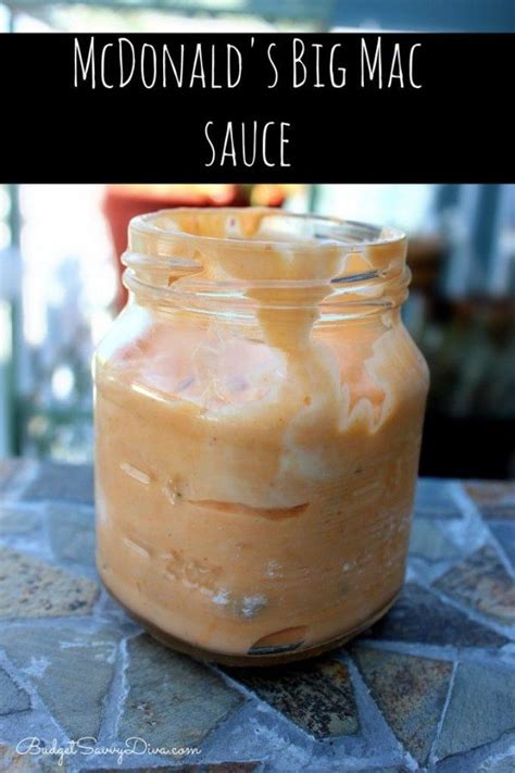 Copy Cat Recipe Mcdonalds Big Mac Sauce Mcchicken Sauce Recipe