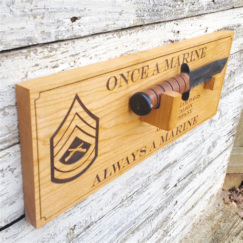 Marine Corps K Bar Displays Wallys Wood Crafts Llc