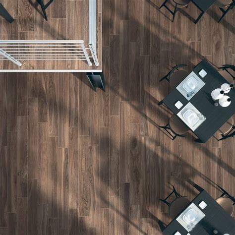 Cocoa Natural Wood Effect Standard Format Porcelain Tile Porcelain