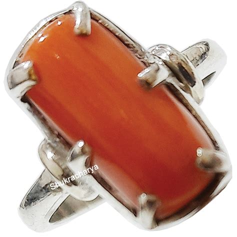 Natural Manikya Ruby Silver Ring Original And Certified Astrology Remedial Products Rudraksh