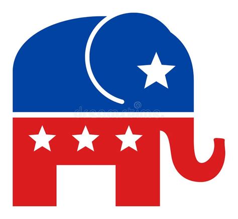 Flat Vector Republican Elephant Icon Editorial Image Illustration Of