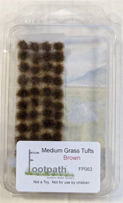 Footpath Fp063 Medium Grass Tufts Brown Model Kit Scenery