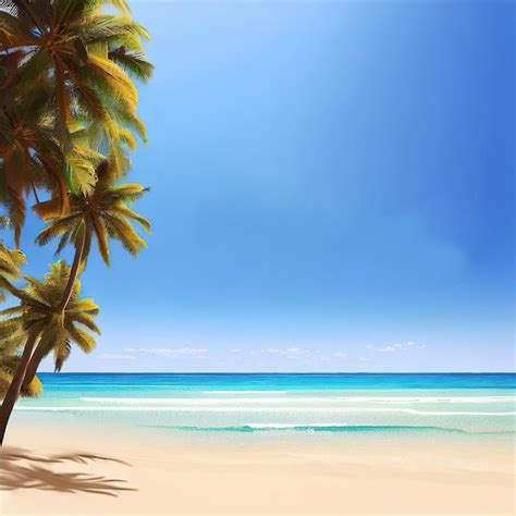 Premium Ai Image Beach Landscape