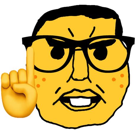 Nerd Chud 🤓☝ Nerd Emoji Raising Finger Emoji De Hecho Know Your
