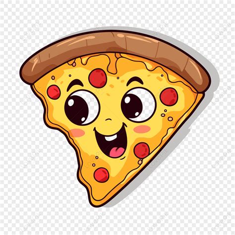 Cartoon Slice Of Pizza Clipart Vectorstickerslices Png Image And