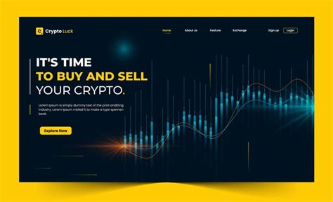 Premium Vector Cryptocurrency Ui Ux Landing Page Design Template