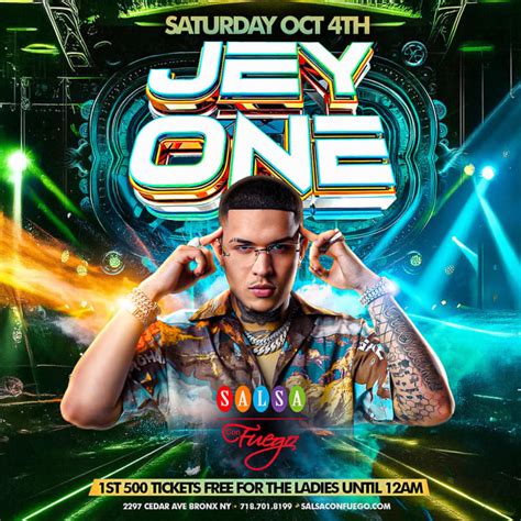Jey One Live At Salsa Con Fuego Saturday October 4th Tickets Boletos