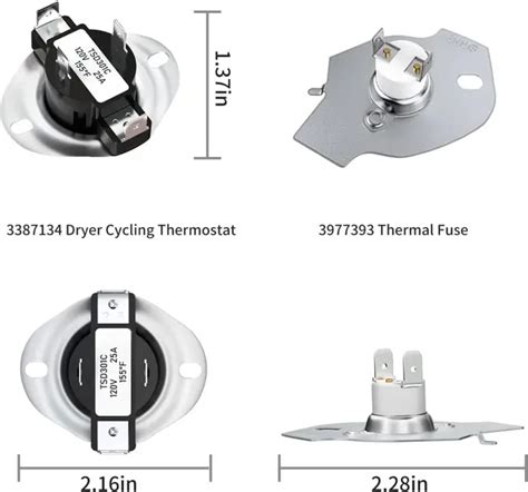 Kit Riscaldatore Modello 279838 Elemento Riscaldante E Termostato Per