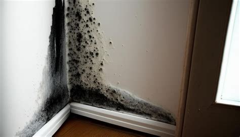 Moho Peligroso Negro En La Pared Ia Generativa Foto Premium