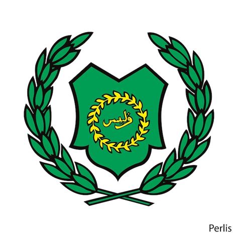 Premium Vector Coat Of Arms Of Perlis Is A Malaysian Region Vector Emblem