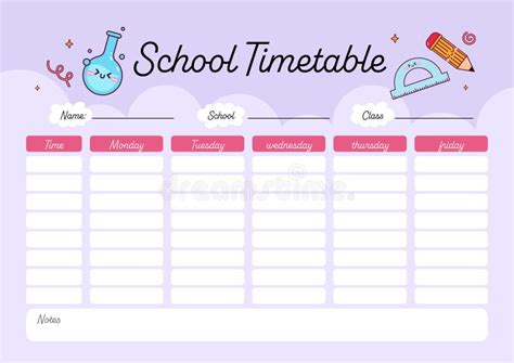 English Class Schedule Clipart