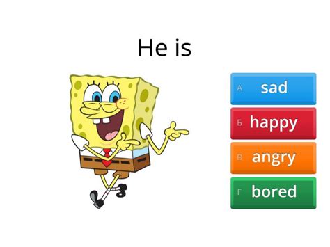 Spongebob Emotions Quiz