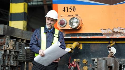 Premium Photo Portrait Of Maintenance Engineer Or Apprentice In Workshop Of Railway