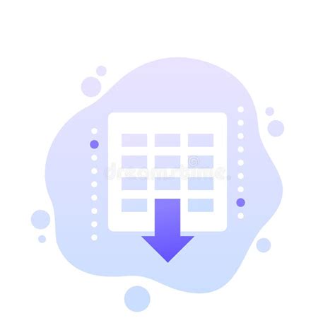 Xls File Icon Download Spreadsheet Vector Design Stock Vector Illustration Of Spread File