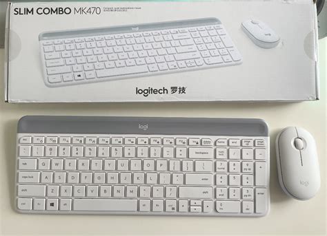 Logitech Keyboard And Mouse Slim Combo Mk White Computers Tech Parts Accessories