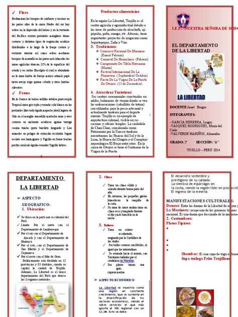 Triptico La Libertad Pdf Perú