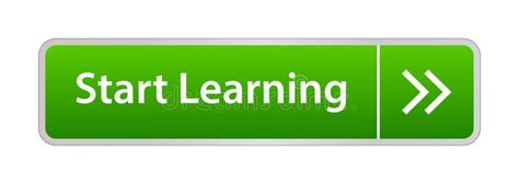 start learning button stock vector illustration of global 178505436