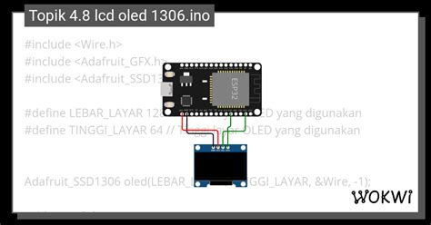 Topik 48 Lcd Oled O Wokwi Esp32 Stm32 Arduino Simulator