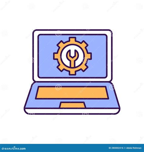 Preferences Outline With Colors Fill Vector Icon That Can Easily Edit