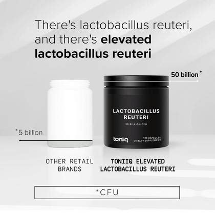 Probiótico Toniiq Lactobacillus Reuteri 50 Bilhões De Cfu 120 Cápsulas