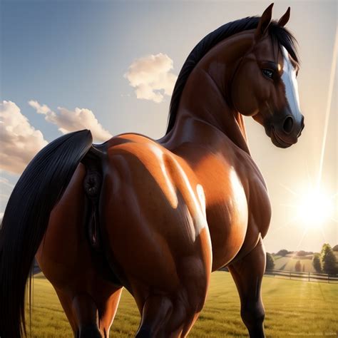 Rule 34 Ai Generated Anus Equine Horse Looking At Viewer Mare