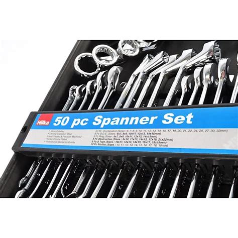 50 Pce Spanner Set Metric Hilka Tools