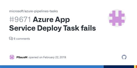 Azure App Service Deploy Task Fails · Issue 9671 · Microsoftazure