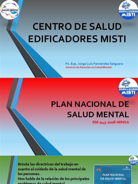 2023 Plan Nacional De Salud Mental Pdf Salud Mental Mente