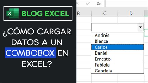 ¿cÓmo Cargar Datos A Un Combobox En Excel Excel Contable