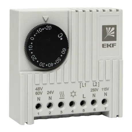 Термостат NO/NC (охлаждение/обогрев) на DIN-рейку 5-10A 230В IP20 EKF ...