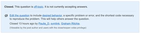 Why Is A Question About Css Closed As Off Topic Meta Stack Overflow