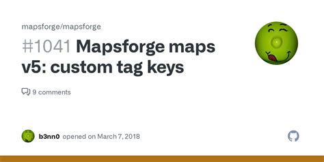 Mapsforge Maps V5 Custom Tag Keys · Issue 1041 · Mapsforgemapsforge