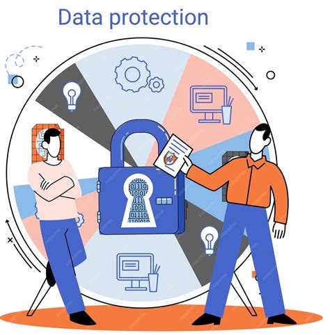 Premium Vector Data Protection Privacy Internet Security Secure Data