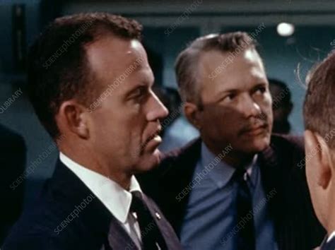 Apollo Astronauts In Lunar Module Simulator 1960s Stock Video Clip