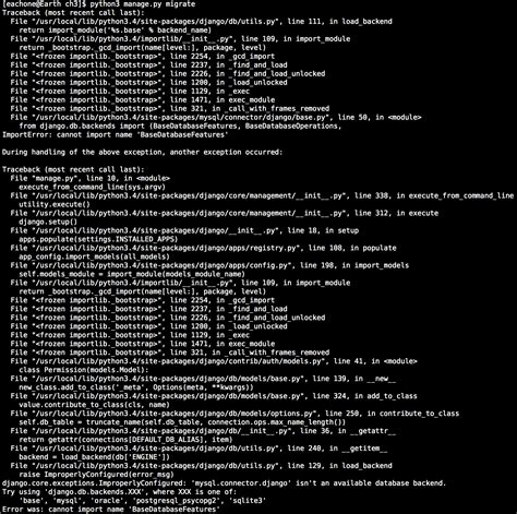 Python Problems Using MySQL Connector With Django Stack Overflow