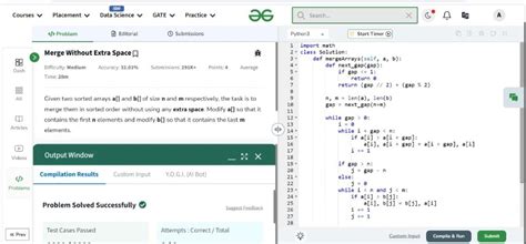codingchallenge geeksforgeeks problemsolving inplacealgorithms