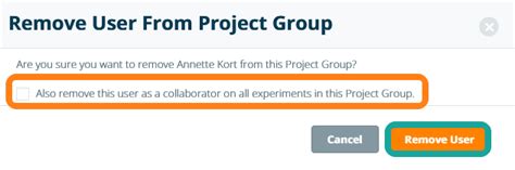 removing users from project groups
