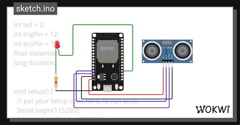 Ultrasonico Wokwi Esp32 Stm32 Arduino Simulator