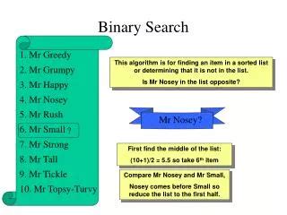 PPT Binary Search PowerPoint Presentation Free Download ID