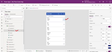canvas app create a three screen canvas app