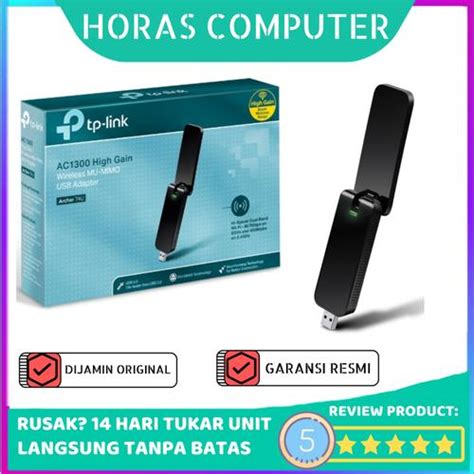 Jual TP Link Archer T4U V3 AC1300 High Gain Wireless MU MIMO USB Adapter Jakarta Pusat HORAS