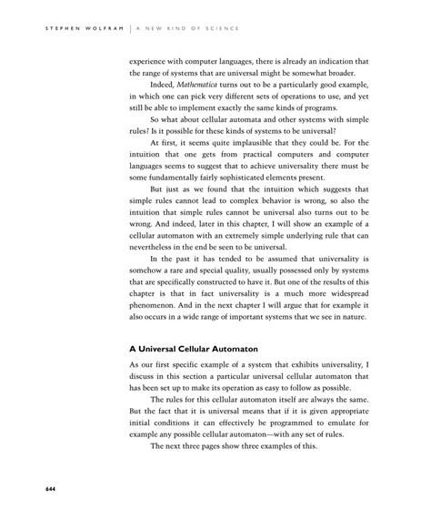 A Universal Cellular Automaton A New Kind Of Science Online By Stephen Wolfram Page 644