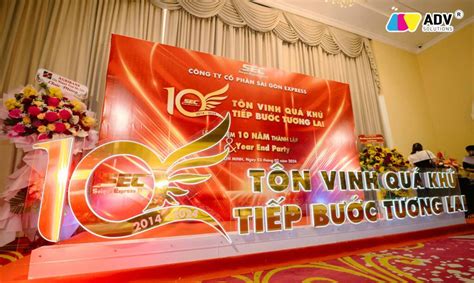 Mẫu Backdrop Kỷ Niệm Thành Lập Công Ty Sang Trọng Và Đẹp Nhất
