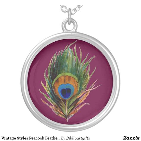 Vintage Styles Peacock Feather Necklace Feather Necklaces Sale