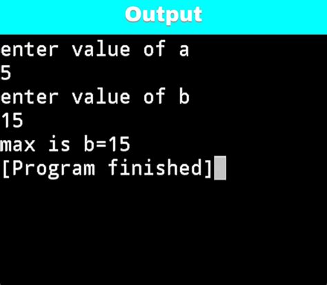 CodeForHunger Learn Coding Easily C Program To Print Maximum Number Between Two Numbers Using