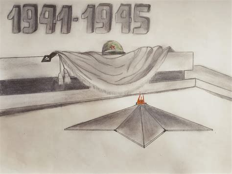 Рисунки на 9 мая в школу 4 класс карандашом легкие и красивые для срисовки