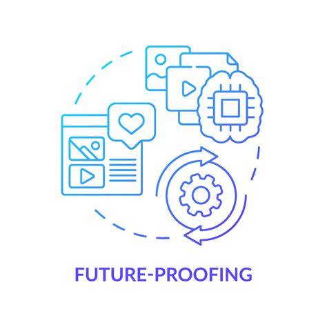 Future Proofing Blue Gradient Concept Icon 16090214 Vector Art At Vecteezy