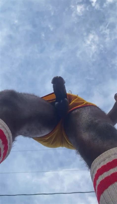 Flashing Hard BBC Through His Shorts Compilation ThisVid Com