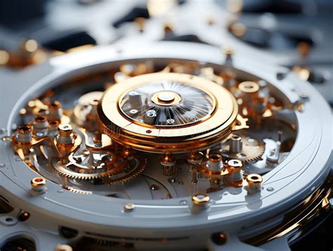 The Computer Generated Illustration Is Like Close Ups Of Some High Tech Machinery Stock Image